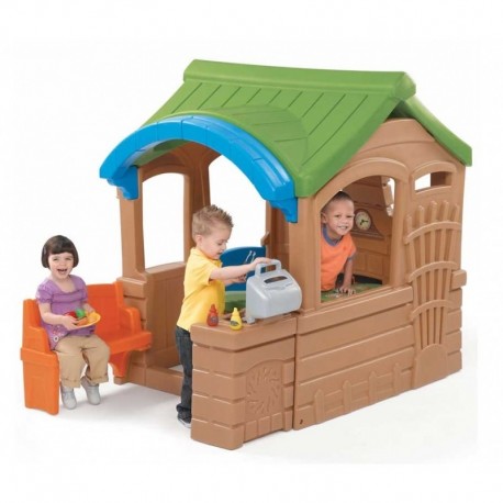 Step2 Garden Playhouse with a Grill and a Bench