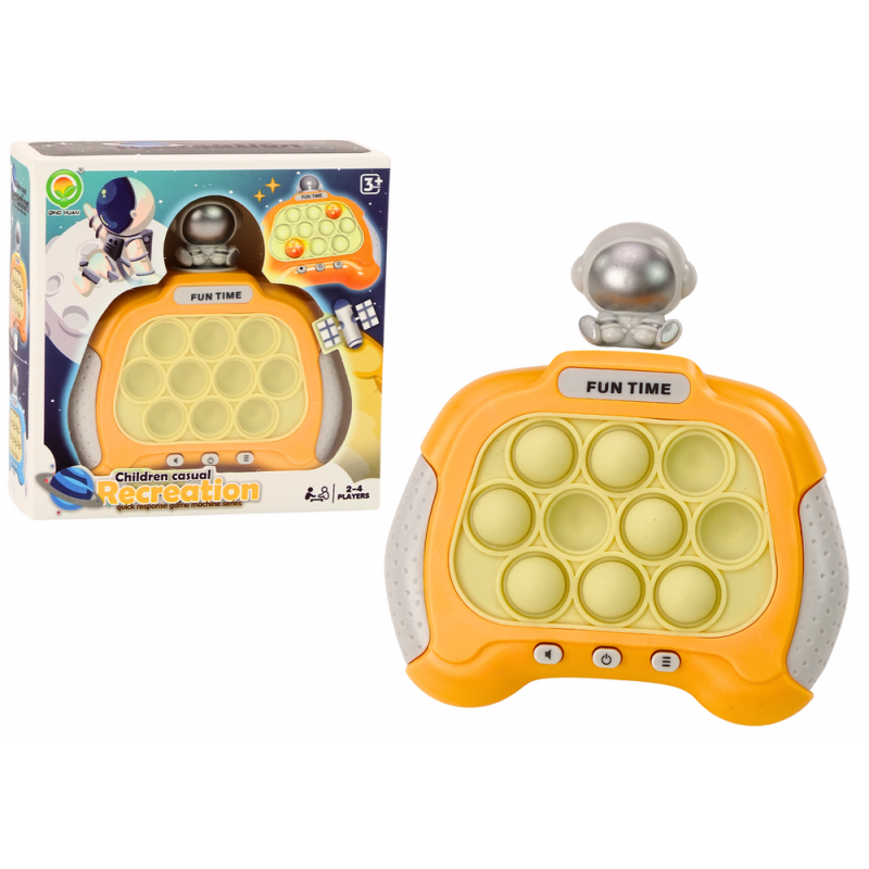 Sensory Game Pop-It Space Console Lights Sounds Yellow