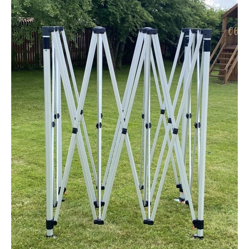 Pop Up Folding tent 3x4.5 m, with walls, Beige, X series, aluminum ...