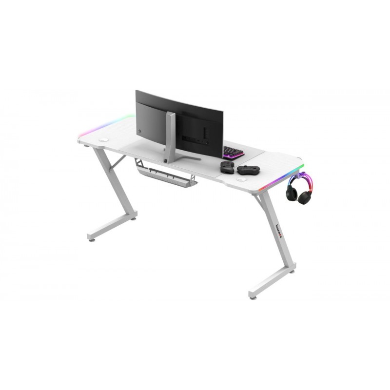 Huzaro Hero 3.3 White RGB - gaming table