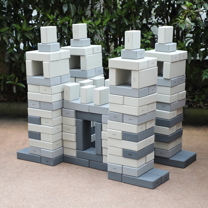 CLASSIC WORLD EDU Mega Klocki Konstrukcyjne Cegiełki EVA Miękkie do ...