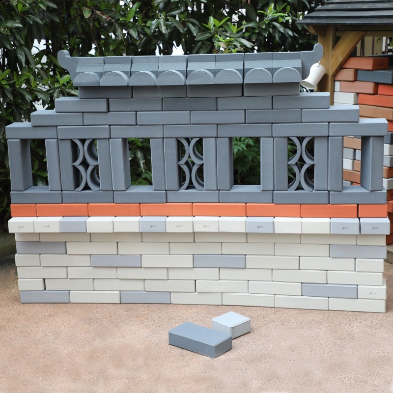 CLASSIC WORLD EDU Mega Klocki Konstrukcyjne Cegiełki EVA Miękkie do ...