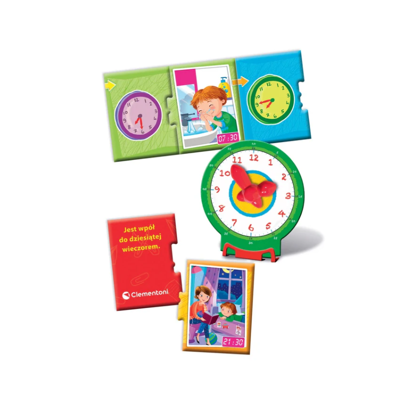Educational Game Puzzle: What Time Is It? Clock Play and Learn Polish ...