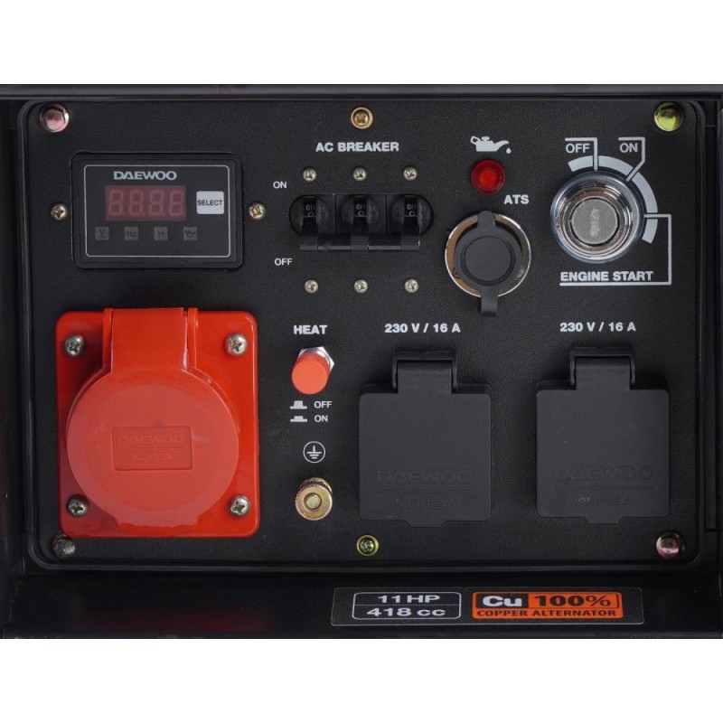 DAEWOO DIESEL GENERATOR 5.0KW 380V/DDAE 6000XE-3