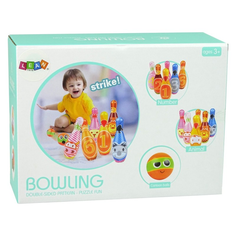 Soft Bowling Set 6 Pieces Coloured Numbers Ball
