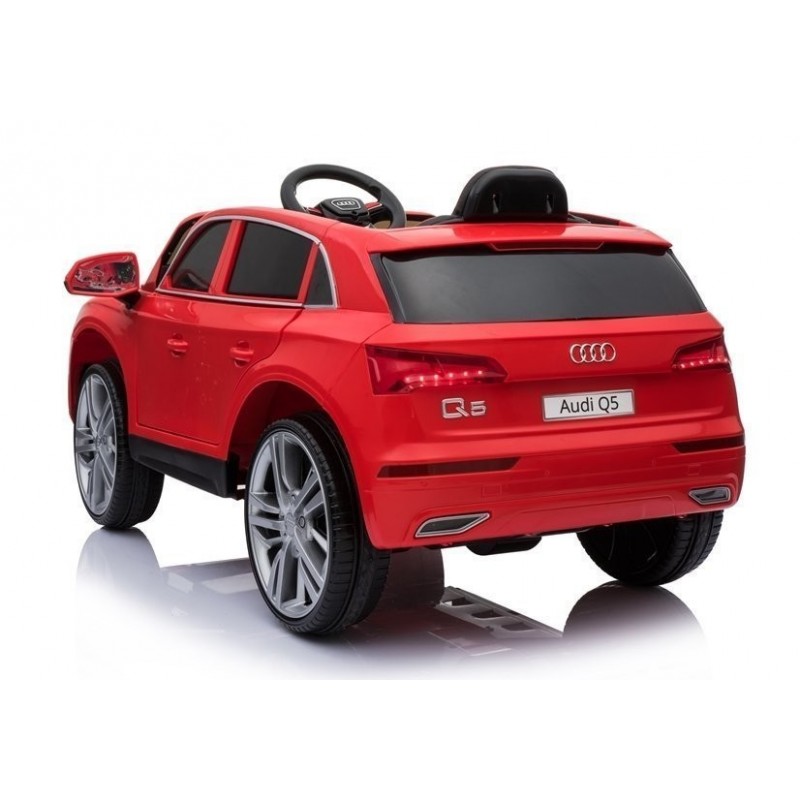 Audi Q5 Red - Electric Ride On Car - Rubber Wheels Leather Seats 2,4G ...