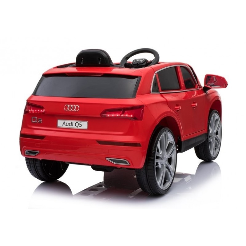 Audi Q5 Red - Electric Ride On Car - Rubber Wheels Leather Seats 2,4G ...