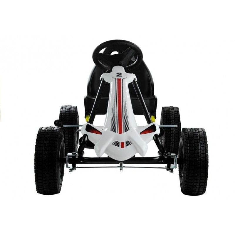 Go-Cart Monster White/Black - Pumped Wheels With Hand Break