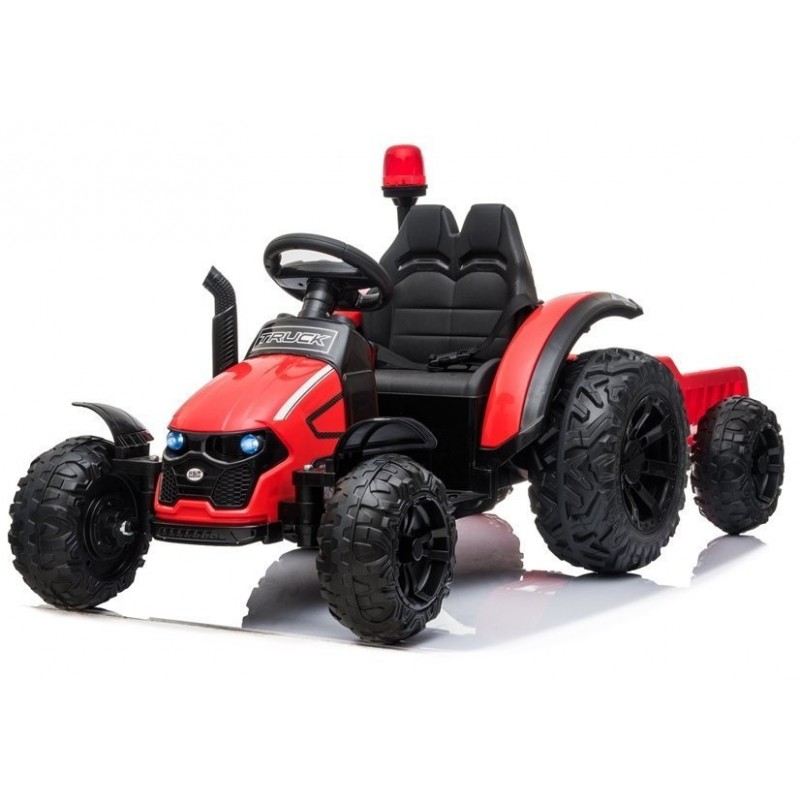 Electric Ride On Tractor HZB-200 with Trailer Red