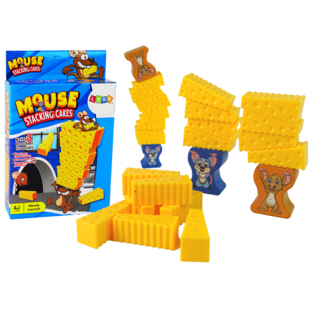Cheese Tower Hungry Mouse Skill Game Build a Cheese Tower